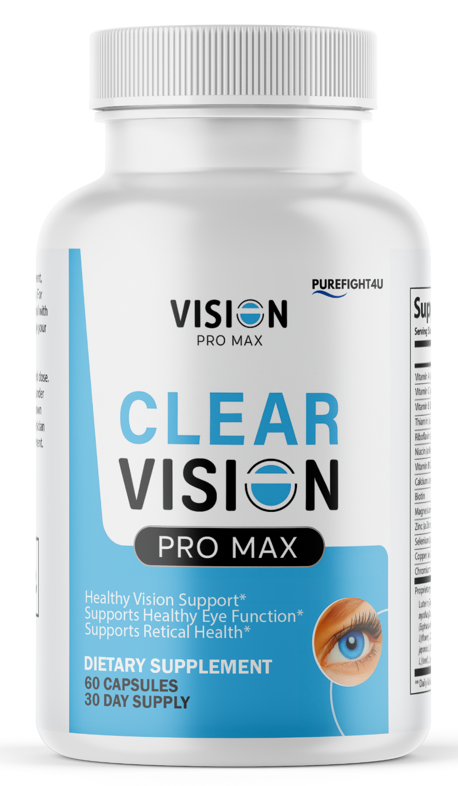 Clear Vision ProMax Eye & Vision Health Natural Formula Supplement - 6 ...