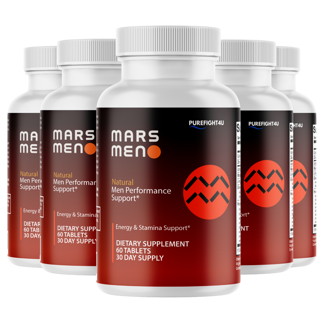 Mars Men Male Performance Maximum Strength Supplement - 5 Bottles ...