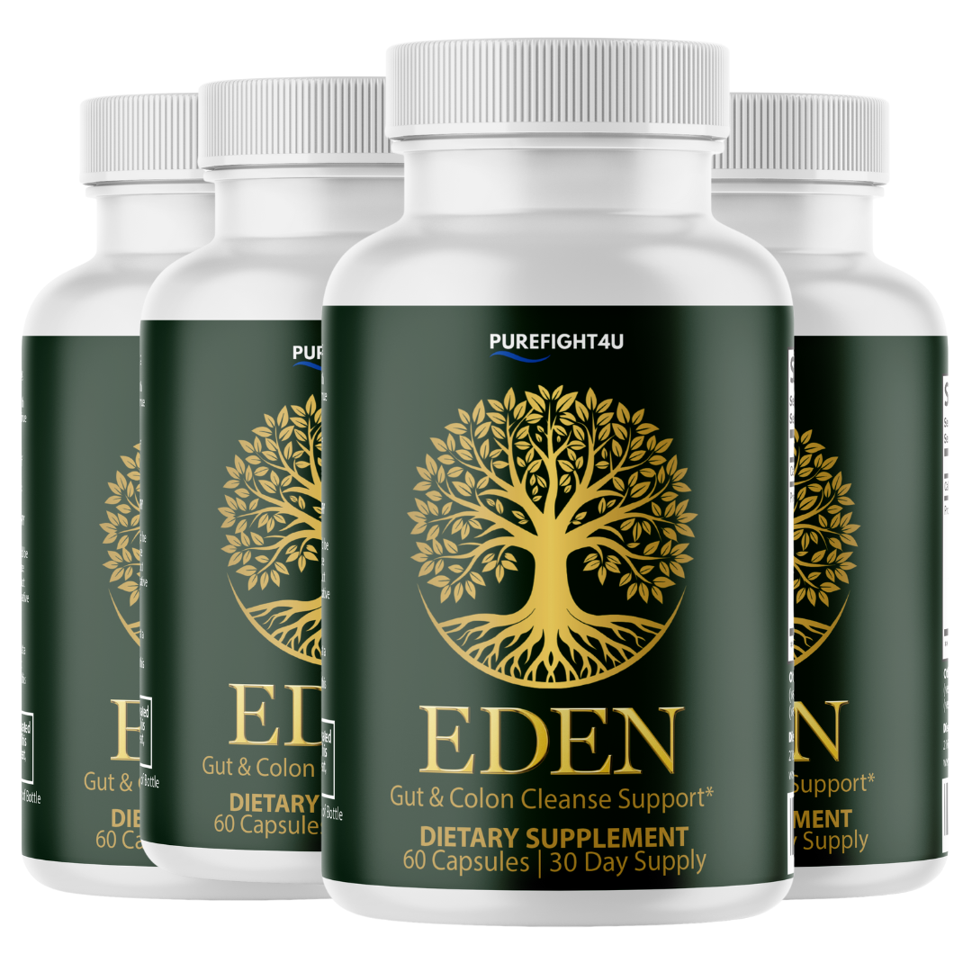Eden Capsules Intestinal Flora & Digestive Support Supplement - 4 Bott ...
