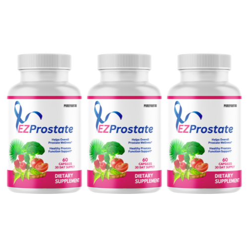 EZ Prostate Natural Prostate Wellness & Flow Support Formula -3 Bottle ...