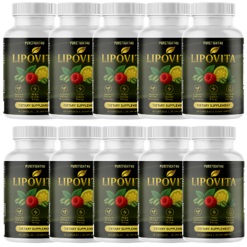 Lipovita Metabolic Wellness Support Dietary Supplement, 10 Bottles ...
