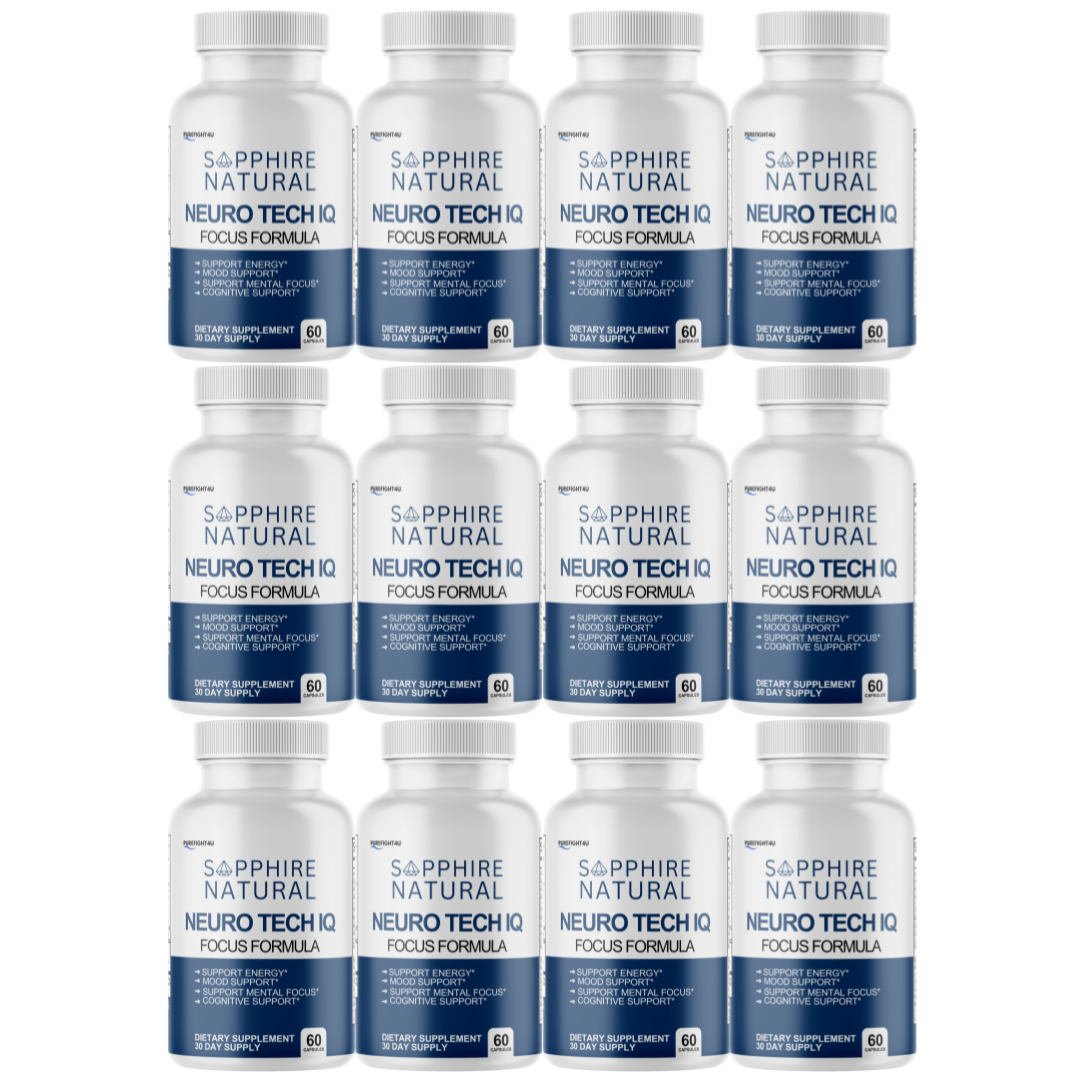 NeuroTech IQ Cognitive Formula Supplement - 12 Bottles 720 Capsules ...