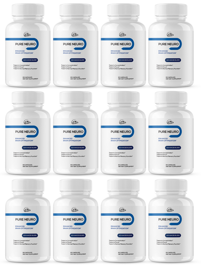 Pure Neuro Enhance Brain Optimization 12 Bottles 720 Capsules – purefight4u