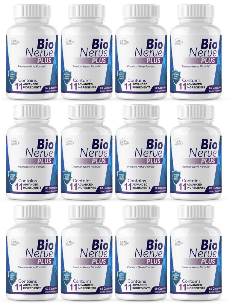 Bio Nerve Plus Premium Nerve Formula - 12 Bottles 720 Capsules ...