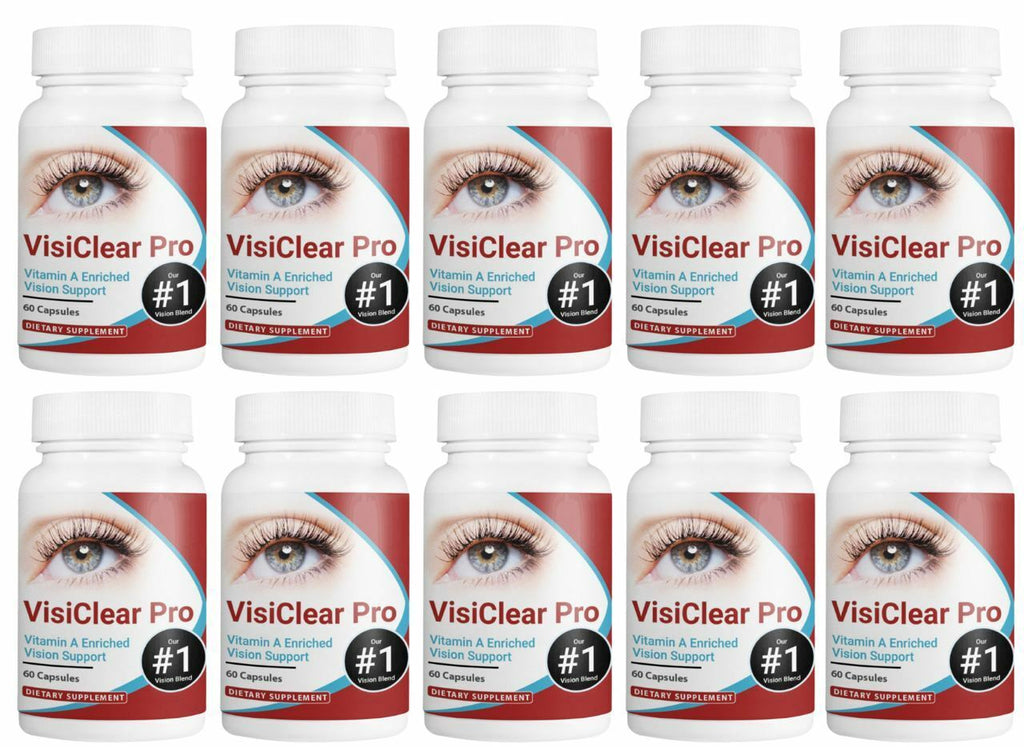 10 Bottles VisiClear Pro Advanced Eye Health Formula 60 Capsules x 10 ...
