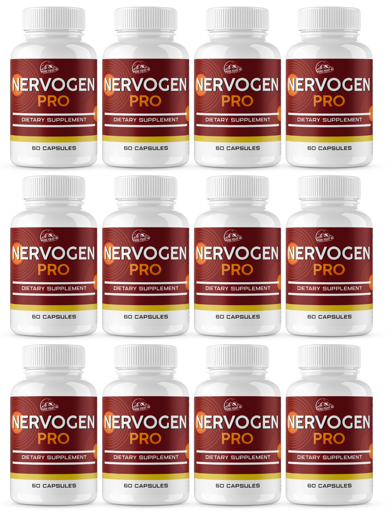 Nervogen Pro Dietary Supplement - 12 Bottles 720 Capsules – purefight4u