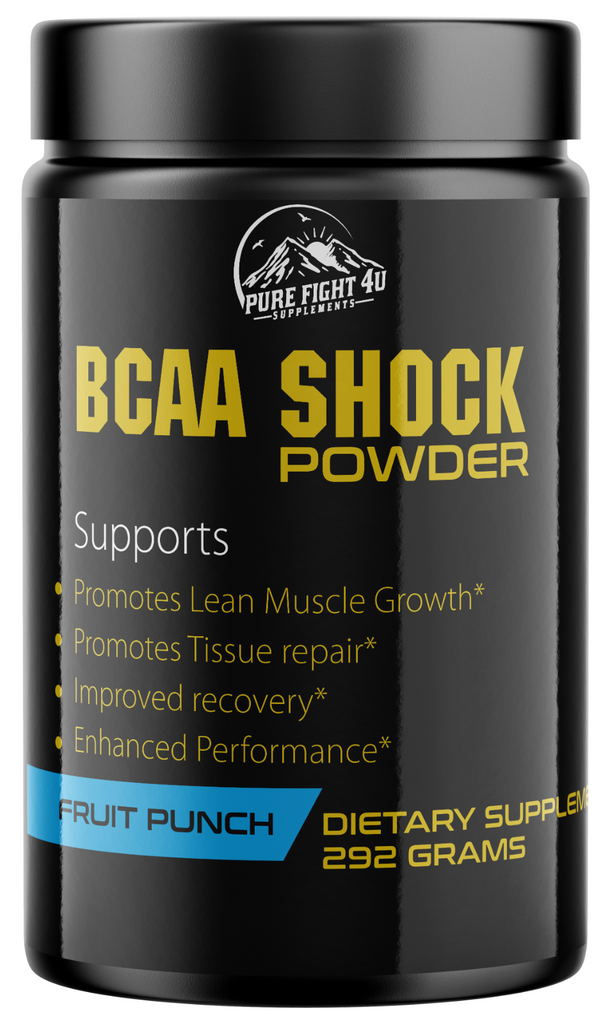 BCAA Shock Powder Fruit Punch Flavor 292 Grams - 5 Bottles – purefight4u
