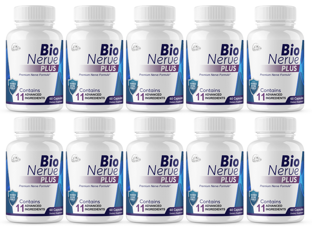 Bio Nerve Plus Premium Nerve Formula - 10 Bottles 600 Capsules ...