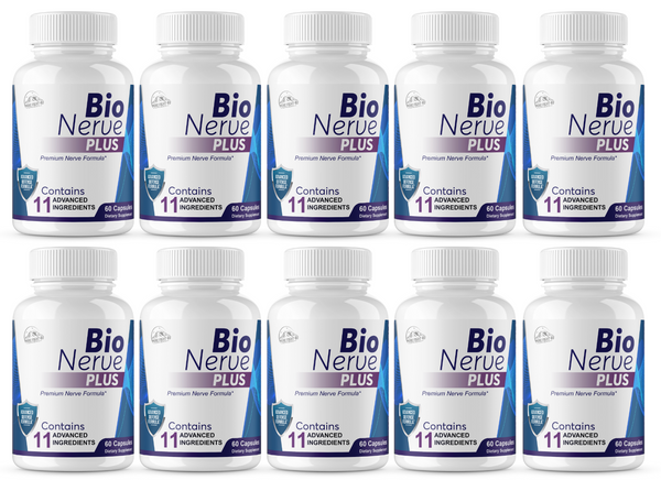 Bio Nerve Plus Premium Nerve Formula - 10 Bottles 600 Capsules ...