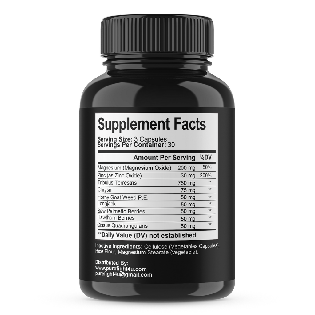 Virility T3X Maximum Strength for Men 4 Bottles 360 Capsules – purefight4u